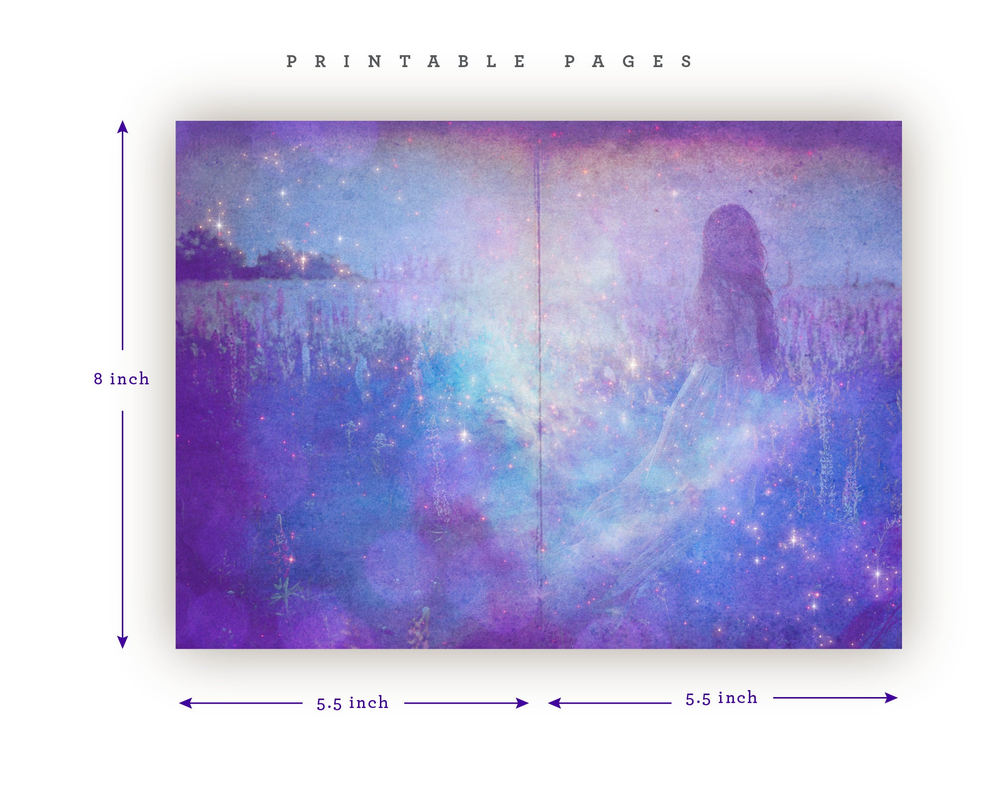 Wildflower Goddess Printable Book of Shadows Journal Pages - Etsy