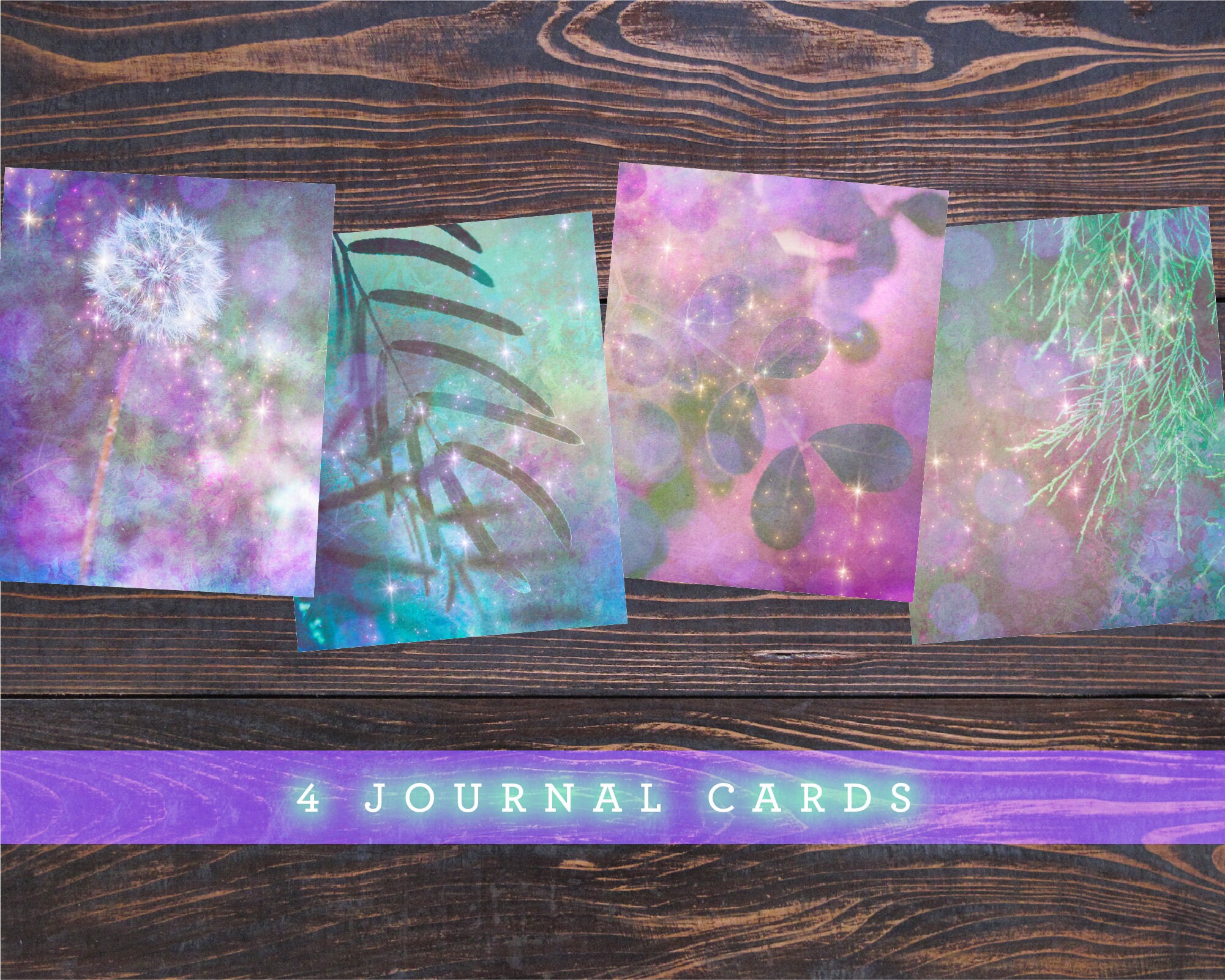 Fairy Plants Journal Digital Cards Printable Enchanted | Etsy
