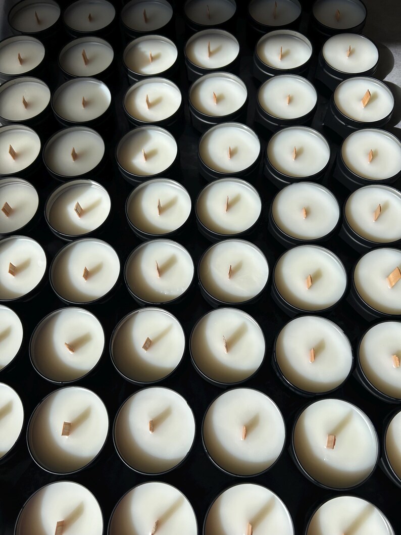 Custom Logo Candle | Corporate Gift, Soy Wax, Wooden Wick - Etsy