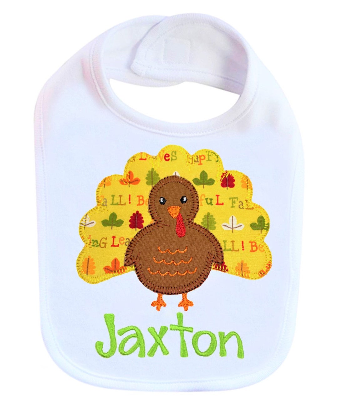 Thanksgiving Baby Boy Bib Turkey Bib Personalized With Custom Name - Etsy