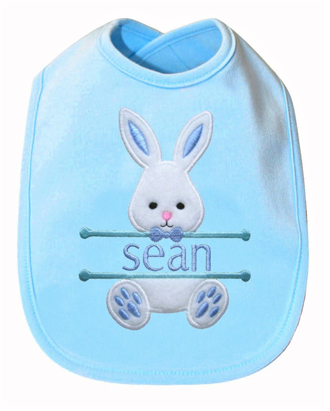 Easter Baby Boy Bib Personalized With Child Custom Name - Etsy