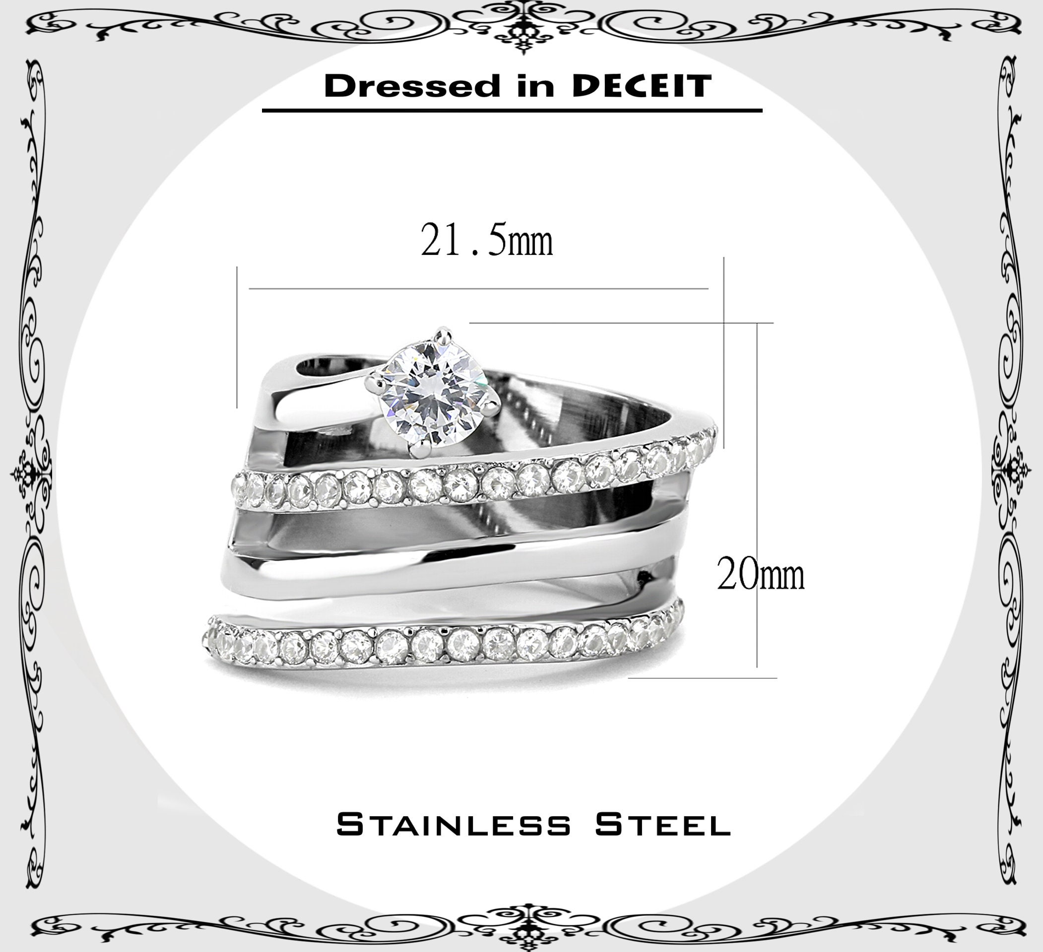 Stylish Bypass-split Shank 5 MM Round Cut .46 Carat With Micro - Etsy