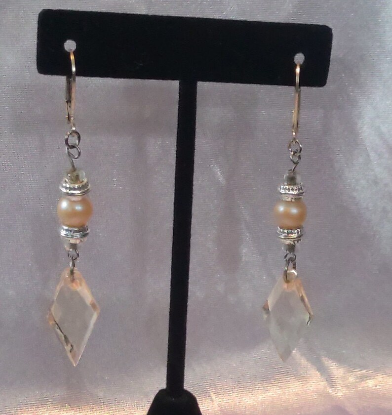 Exquisite Off-white Beaded Earrings - Etsy