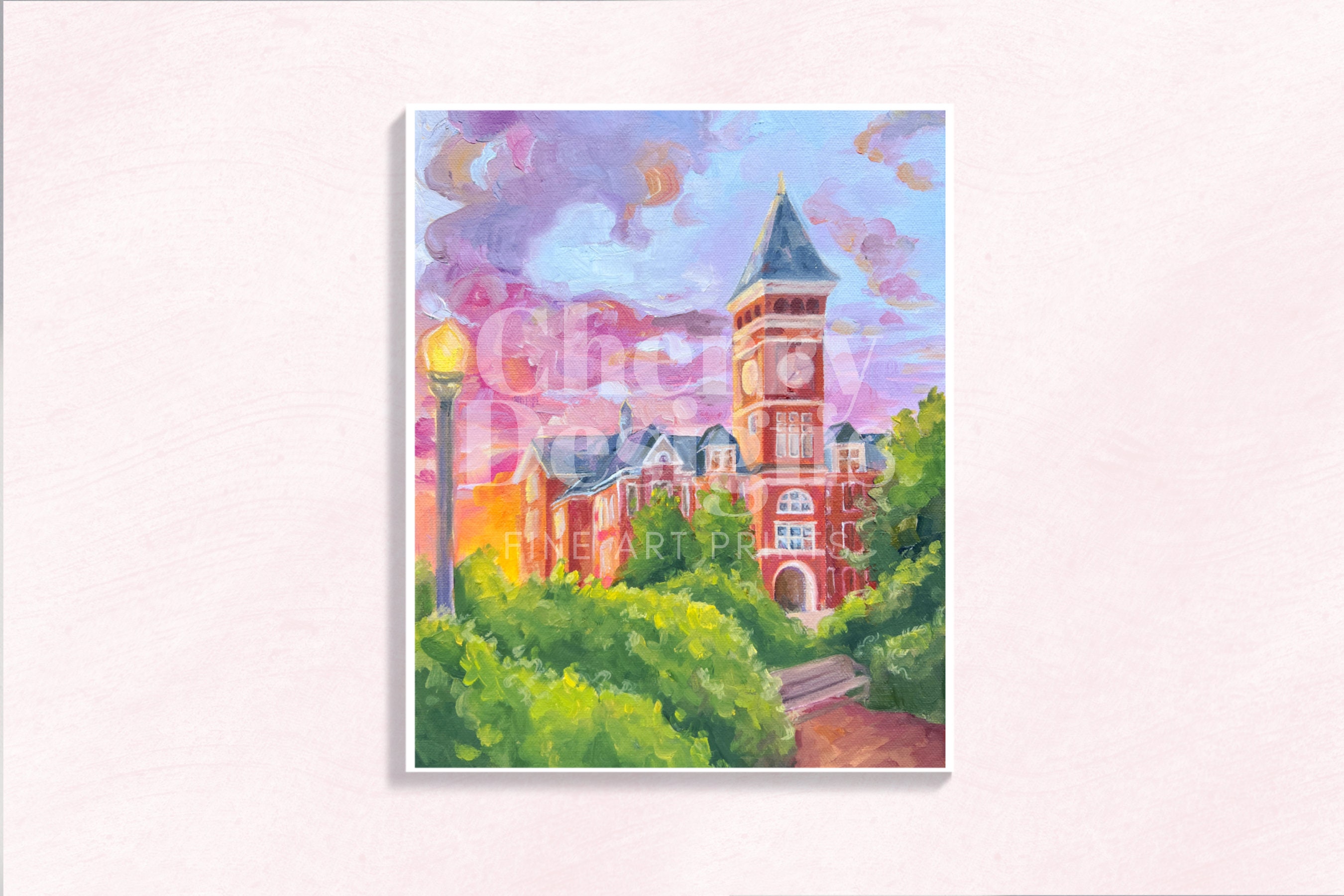 Tillman/old Main Clemson Original Oil Painting Fine Art Print Tillman ...