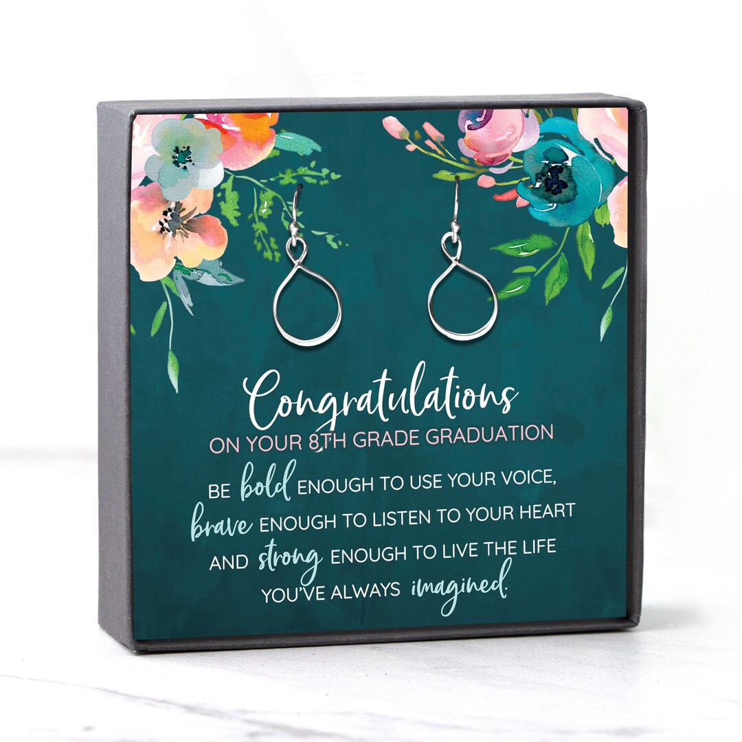 8th Grade Graduation Gift for Her Sterling Silver Infinity - Etsy