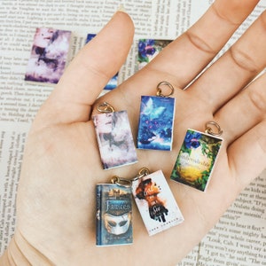 Custom Mini Book Charm Necklace - Etsy