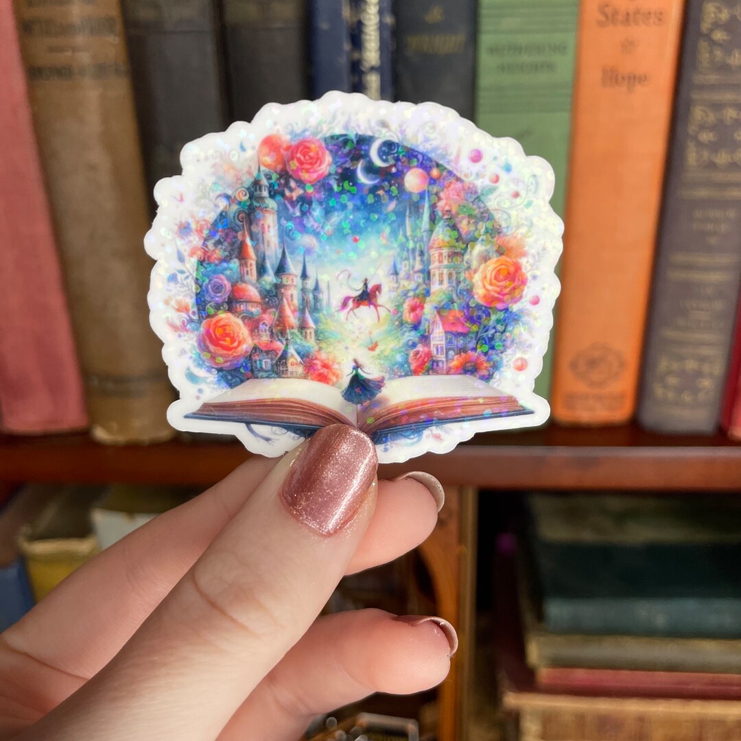 Holographic Enchanted Woods & Horse |fantasy Sticker| Book Gifts, Gifts ...