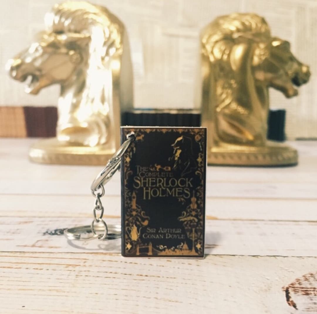 SHERLOCK HOLMES COLLECTION Mini Book Keychain Bookish Gifts Arthur ...