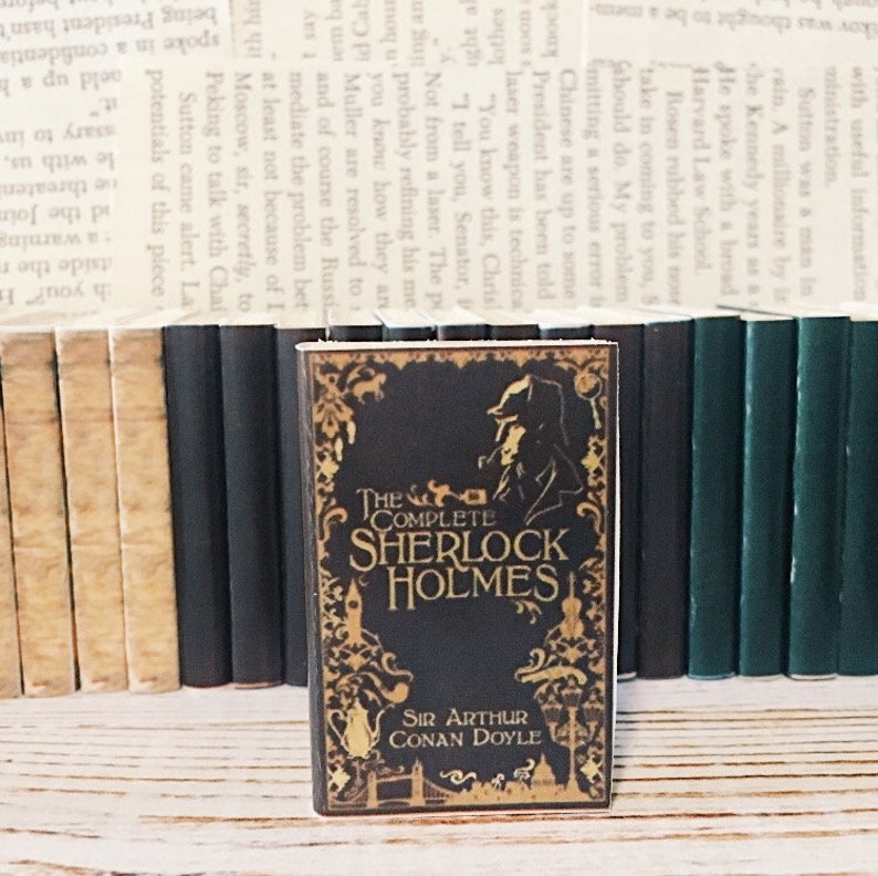 SHERLOCK HOLMES COLLECTION Mini Book Keychain Bookish - Etsy