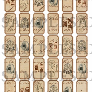 Printable Vintage Tickets Ephemera for Your Junk Journal - Etsy