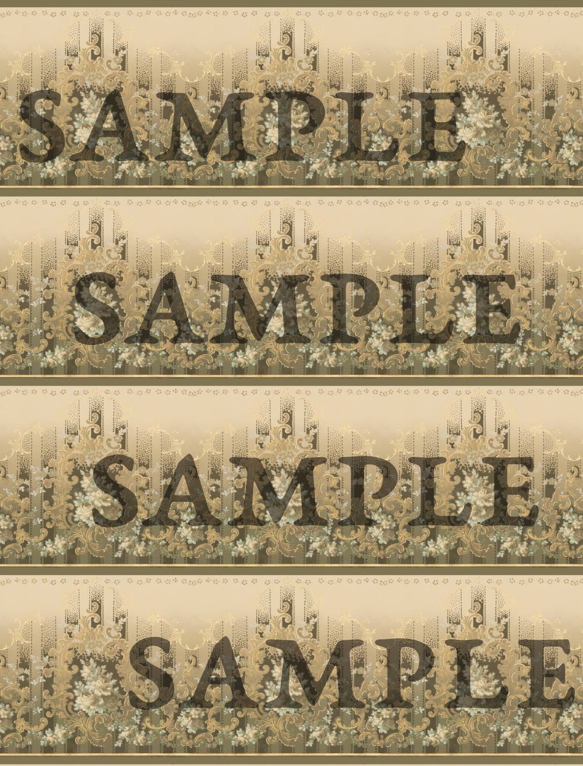Vintage Cartouche Wallpaper Printable Paper for Your Junk - Etsy