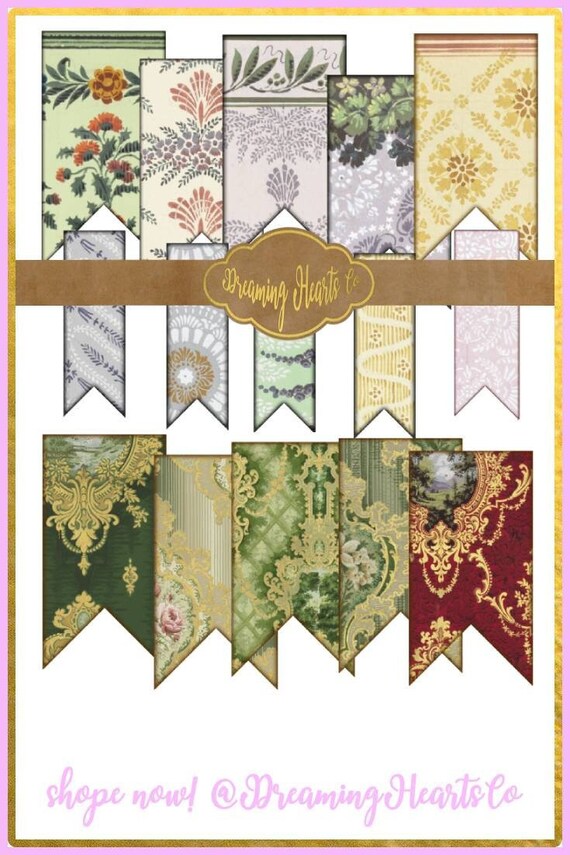Mini Printable Banner Flags to Add Vintage Charm to Your - Etsy