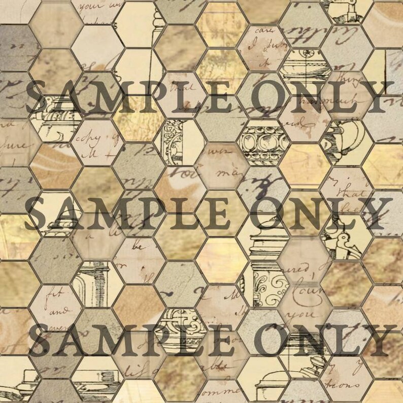 Vintage Patchwork Scrapbook Papers set of 5 for Your Scrapbook, Junk ...