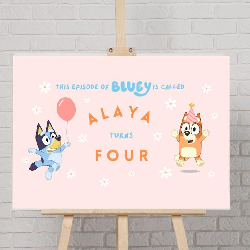 Bluey Backdrop - Etsy