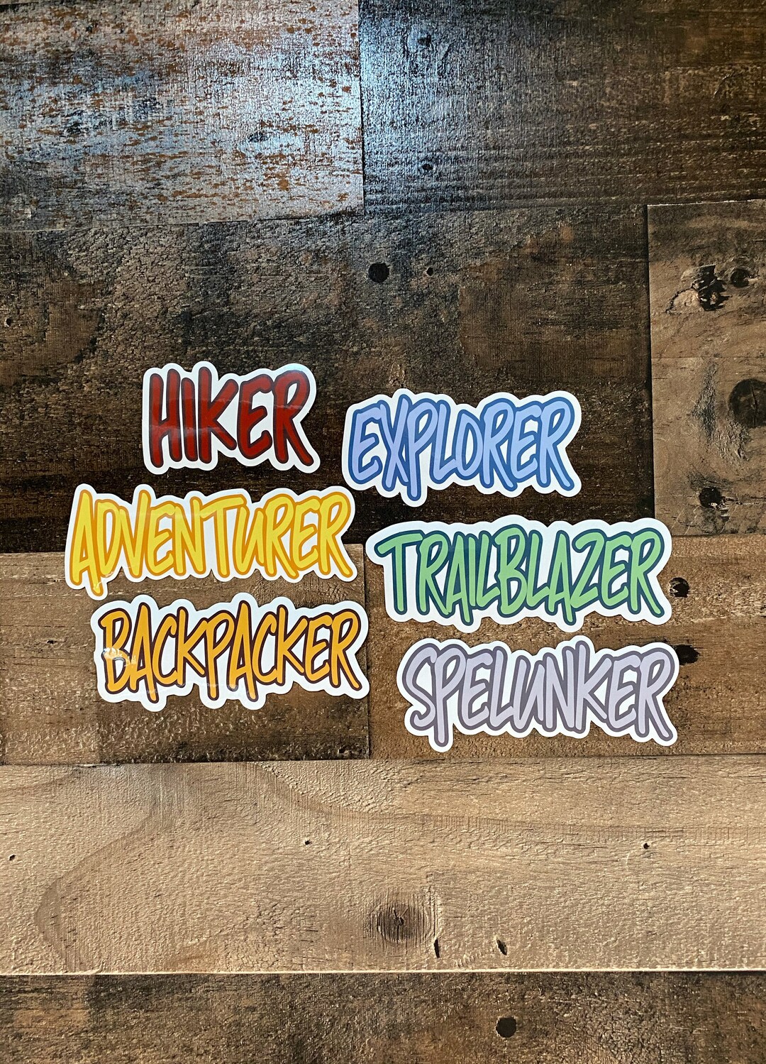 Outdoor Personality Vinyl Sticker Set: Hiker, Explorer, Adventurer - Etsy