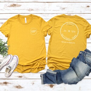 Acadia National Park Passport Stamp T-shirt - Etsy