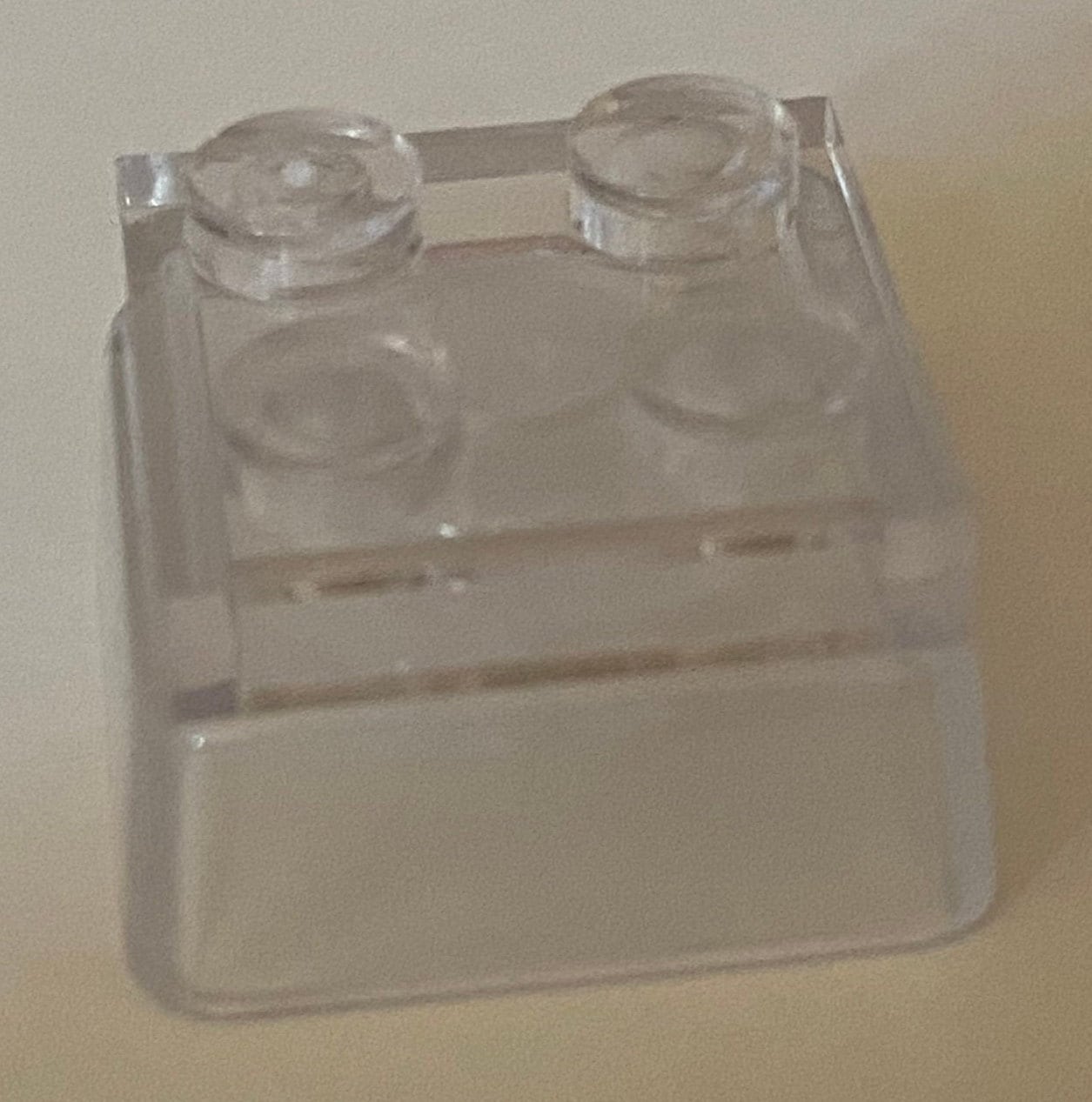 Lego Brick Clear Glass