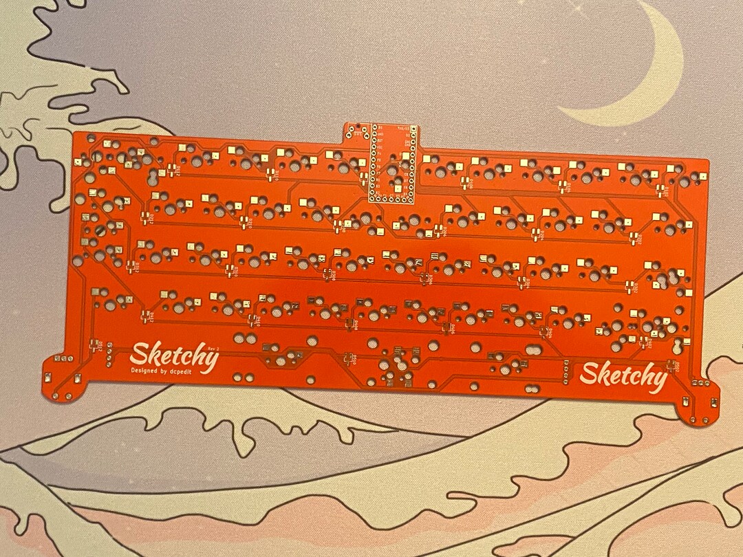 Sketchy Sketchy Keyboard PCB - Etsy