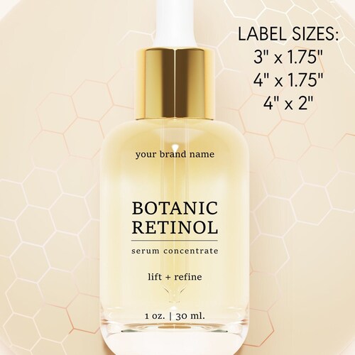 Editable Label Template for Oils Face Lotions Serums Etc. - Etsy