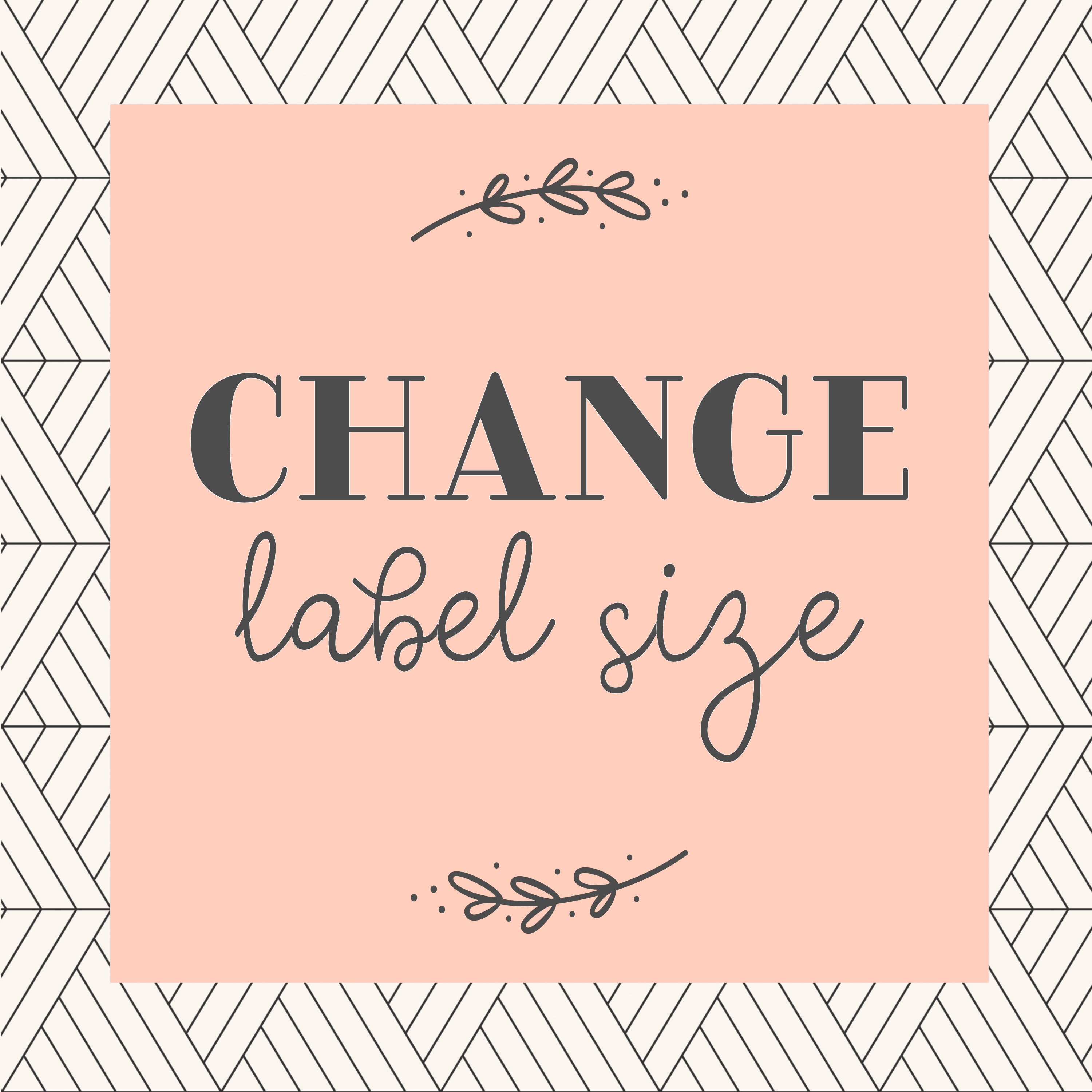 Change Label Size Of A Label Template Etsy