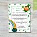 PRINTABLE - Leprechaun Trap Note, St Patricks Day Kids Printable ...