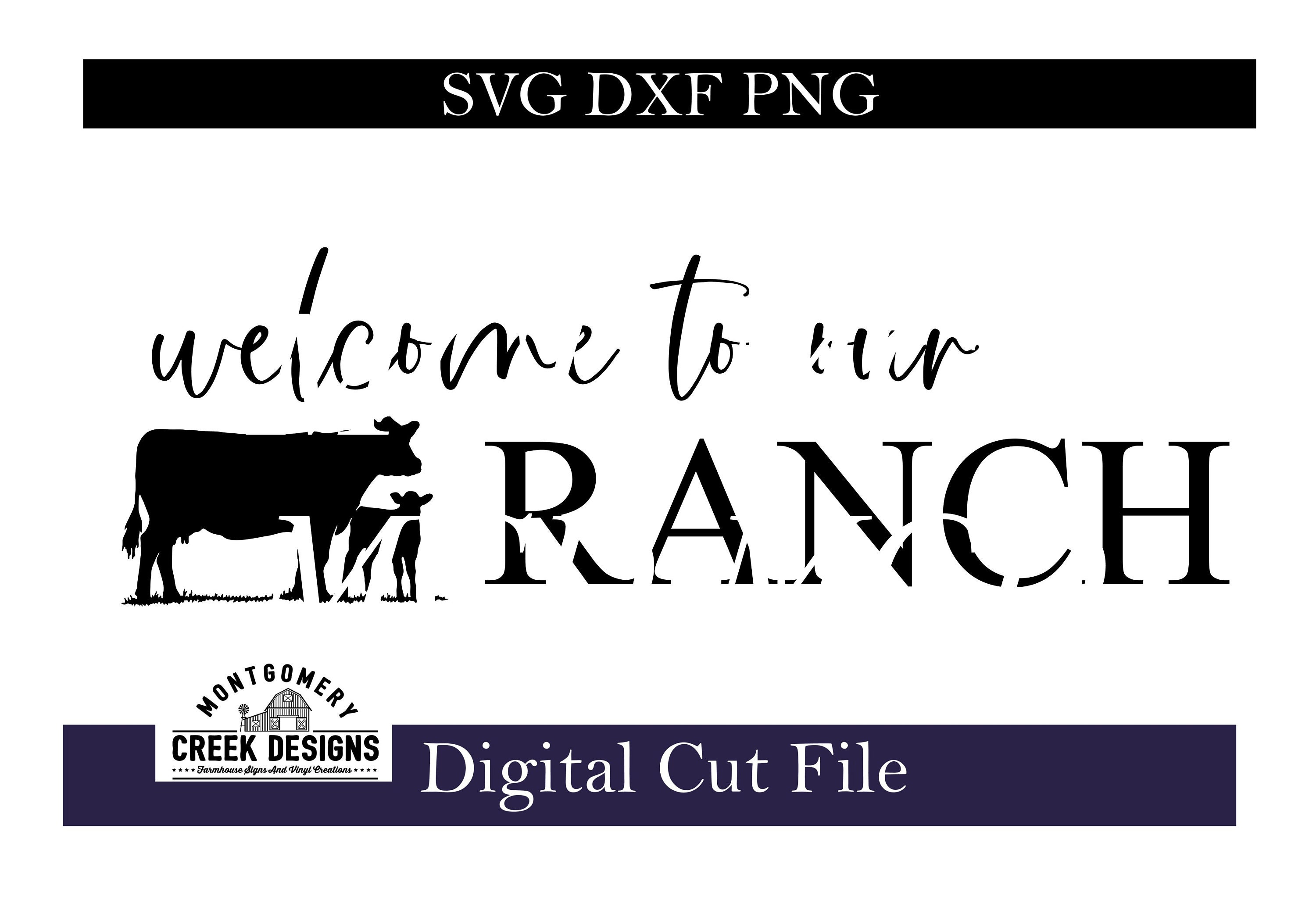 Welcome to our Ranch svg farm cut files farmhouse svg | Etsy