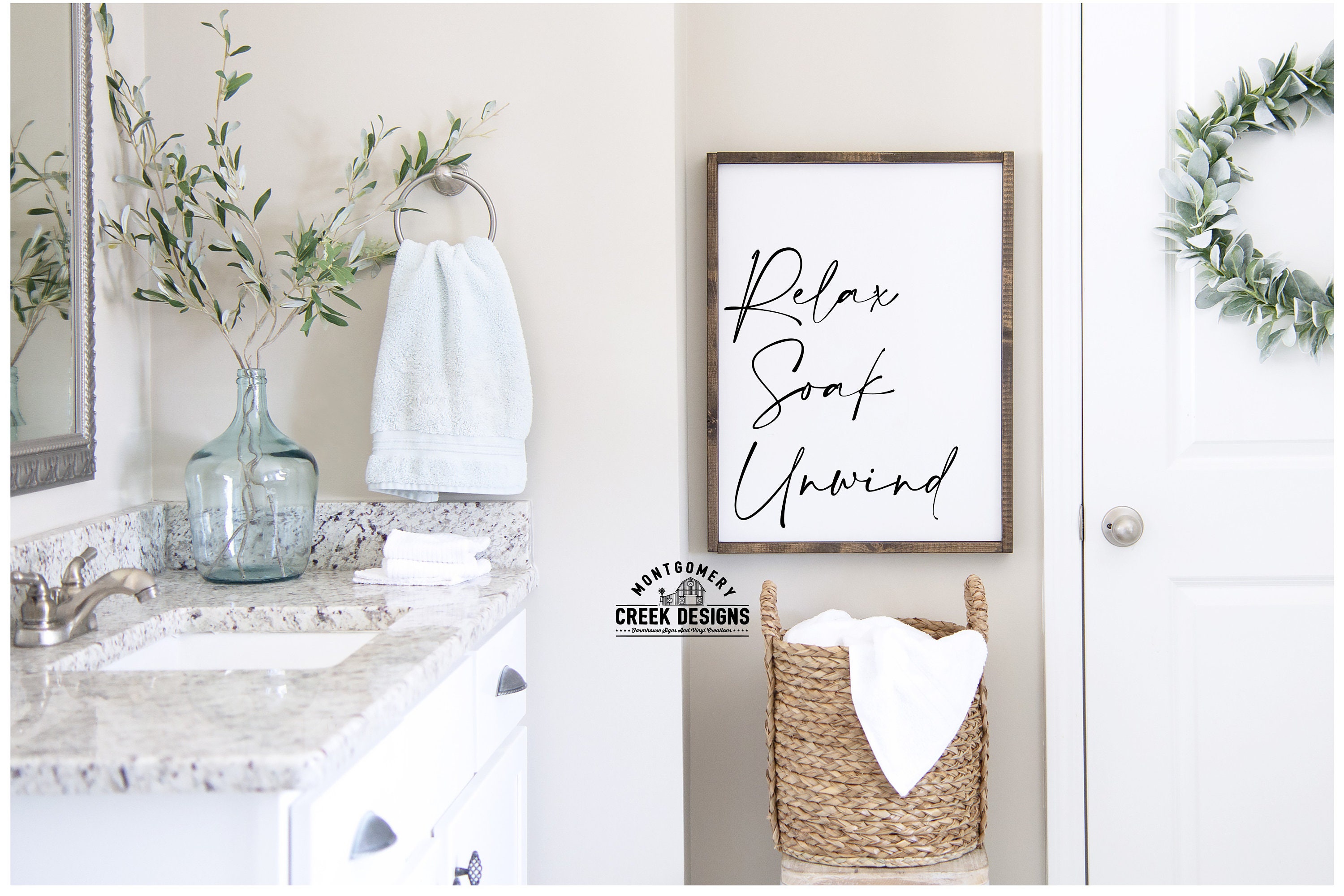 Bathroom SVG, Relax Soak Unwind SVG, Relax Svg, Spa SVG, Master Bath ...