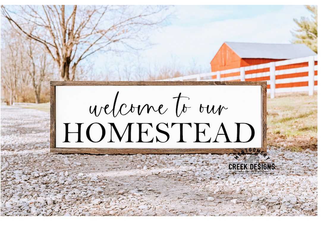 Welcome to Our Homestead Svg, Farm Cut Files, Farmhouse Svg, Cricut ...
