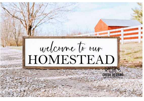 Welcome to Our Homestead Svg Farm Cut Files Farmhouse Svg - Etsy