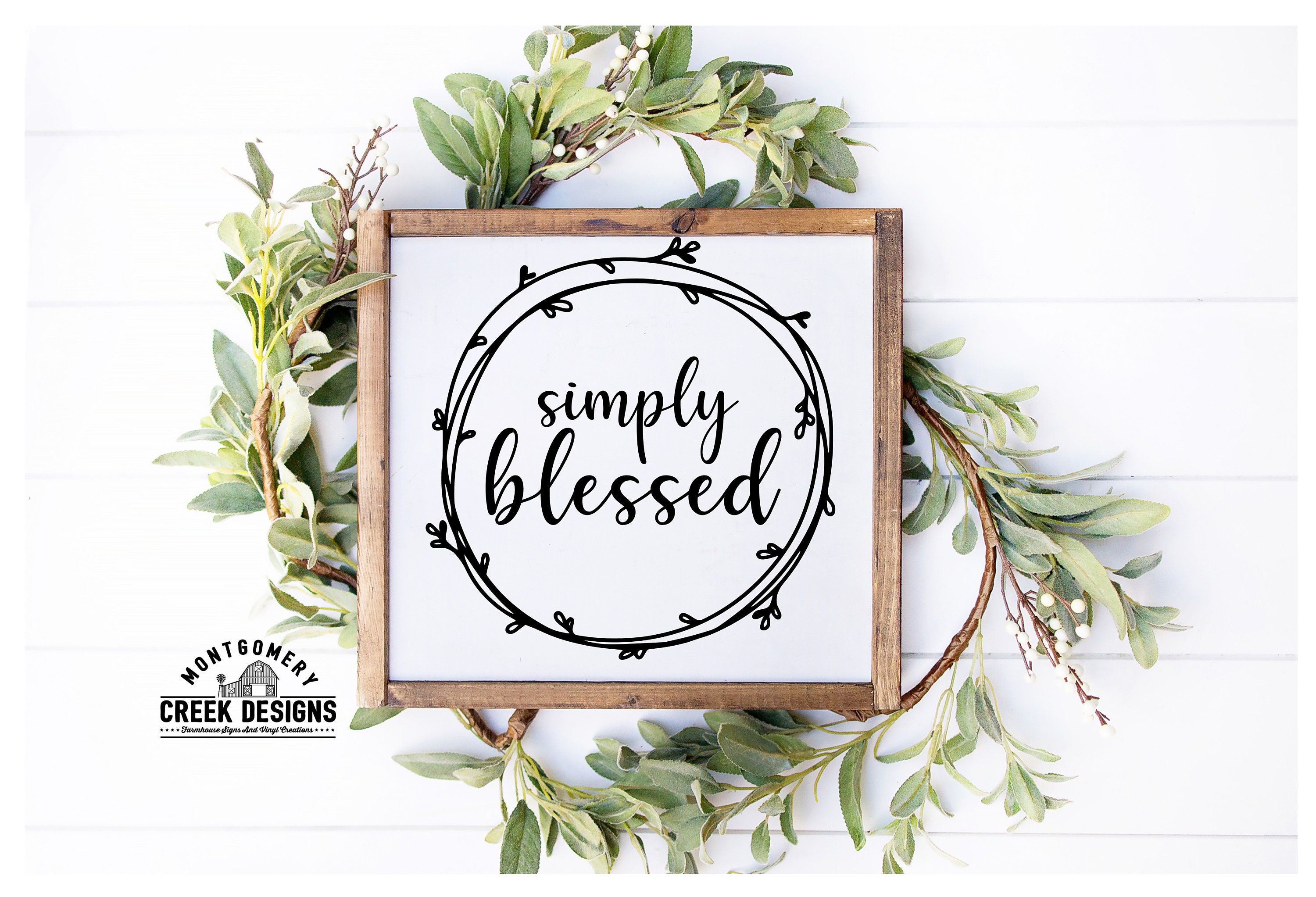 Simply Blessed Svg Blessed Svg Farmhouse Sign Svg Country - Etsy