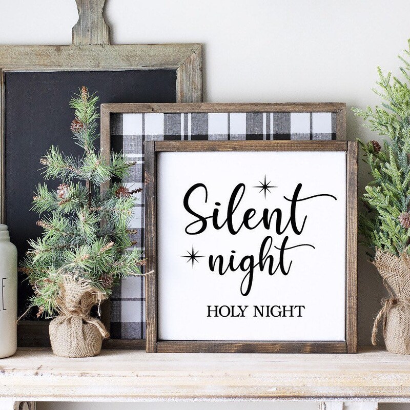 Silent Night Svg - Etsy