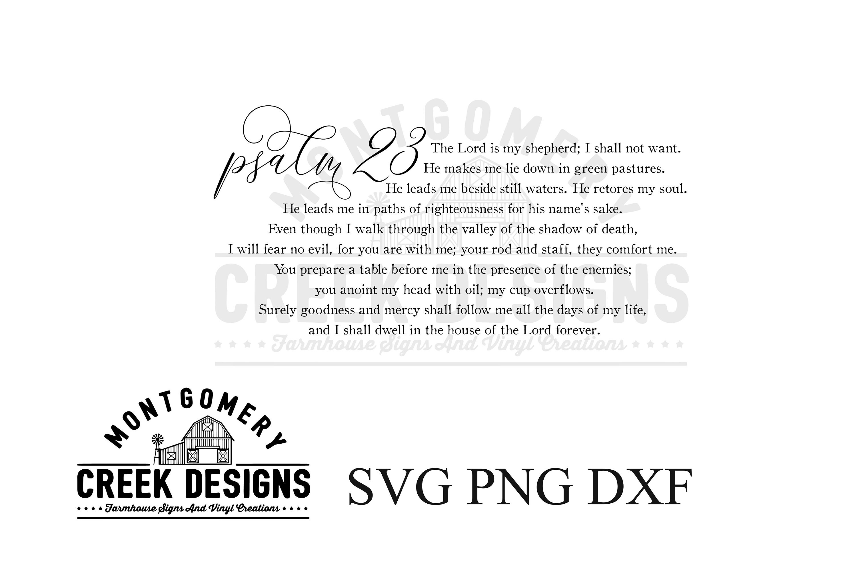 Psalm 23 Svg Bible Verse Svg Prayer Svg Christian Svg - Etsy Australia