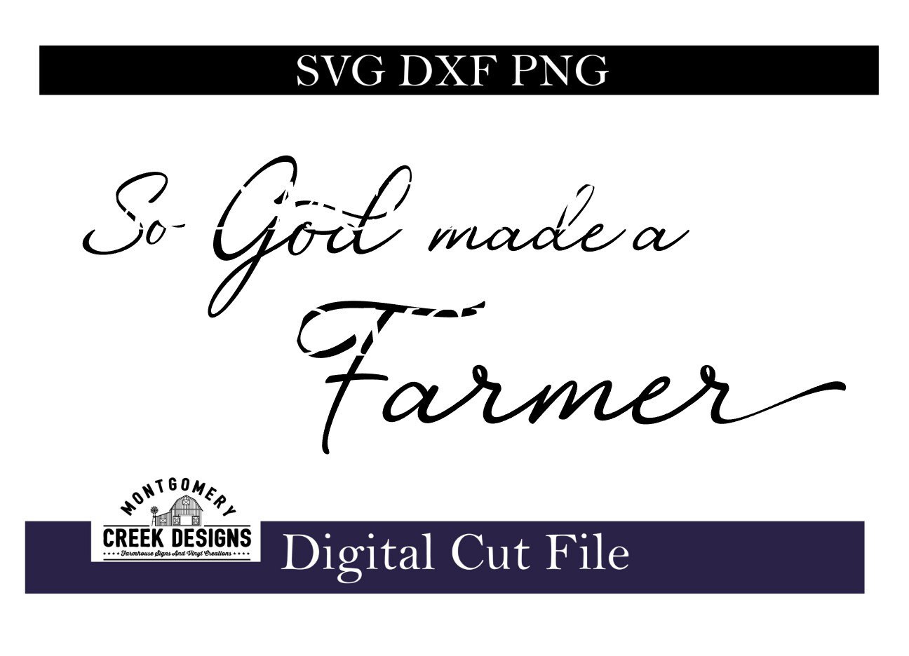 So God Made a Farmer Svg, Farm Cut Files, Farmhouse Svg, Cricut ...