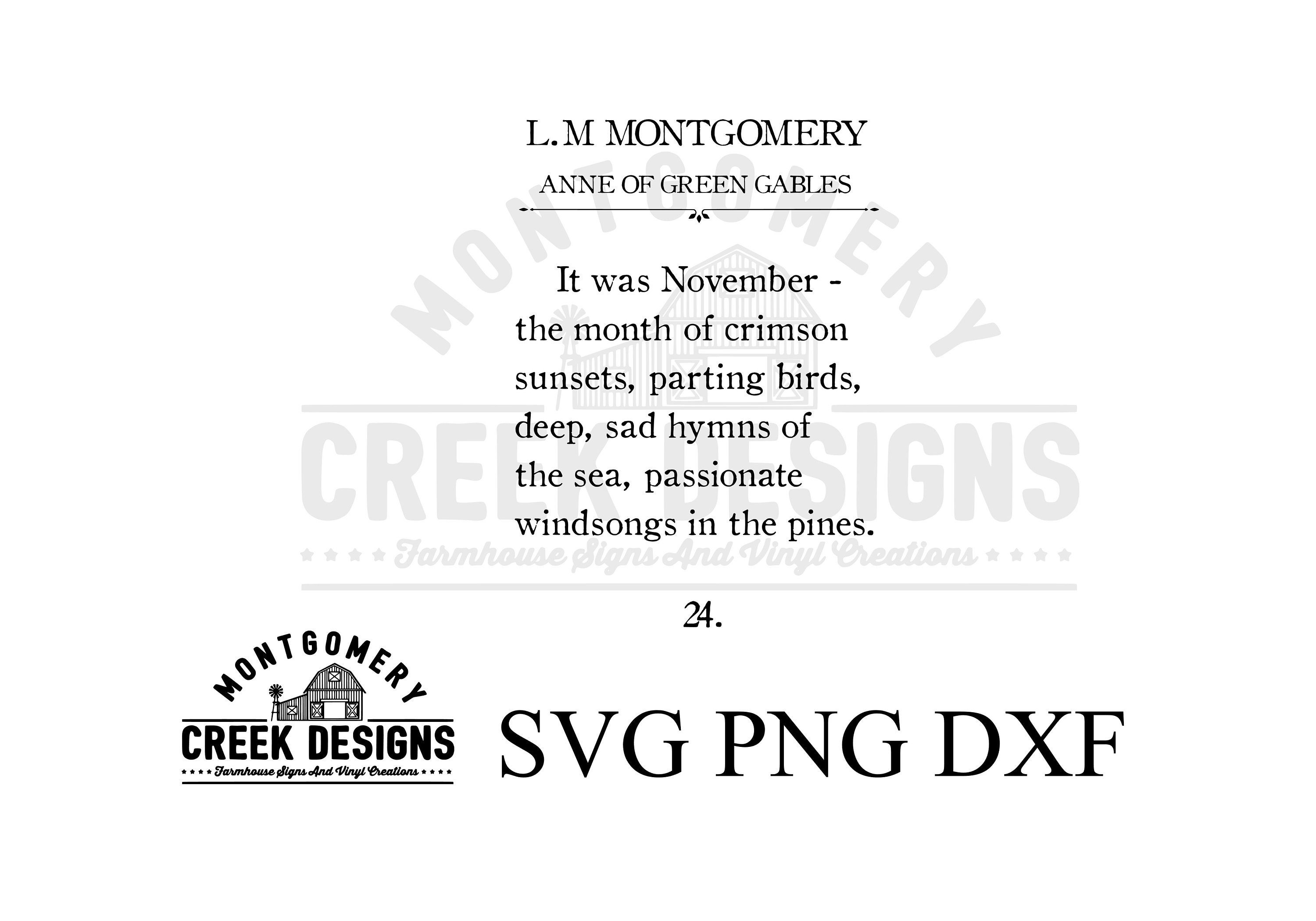 Fall SVG Anne of green gables svg autumn svg svgs for fall | Etsy