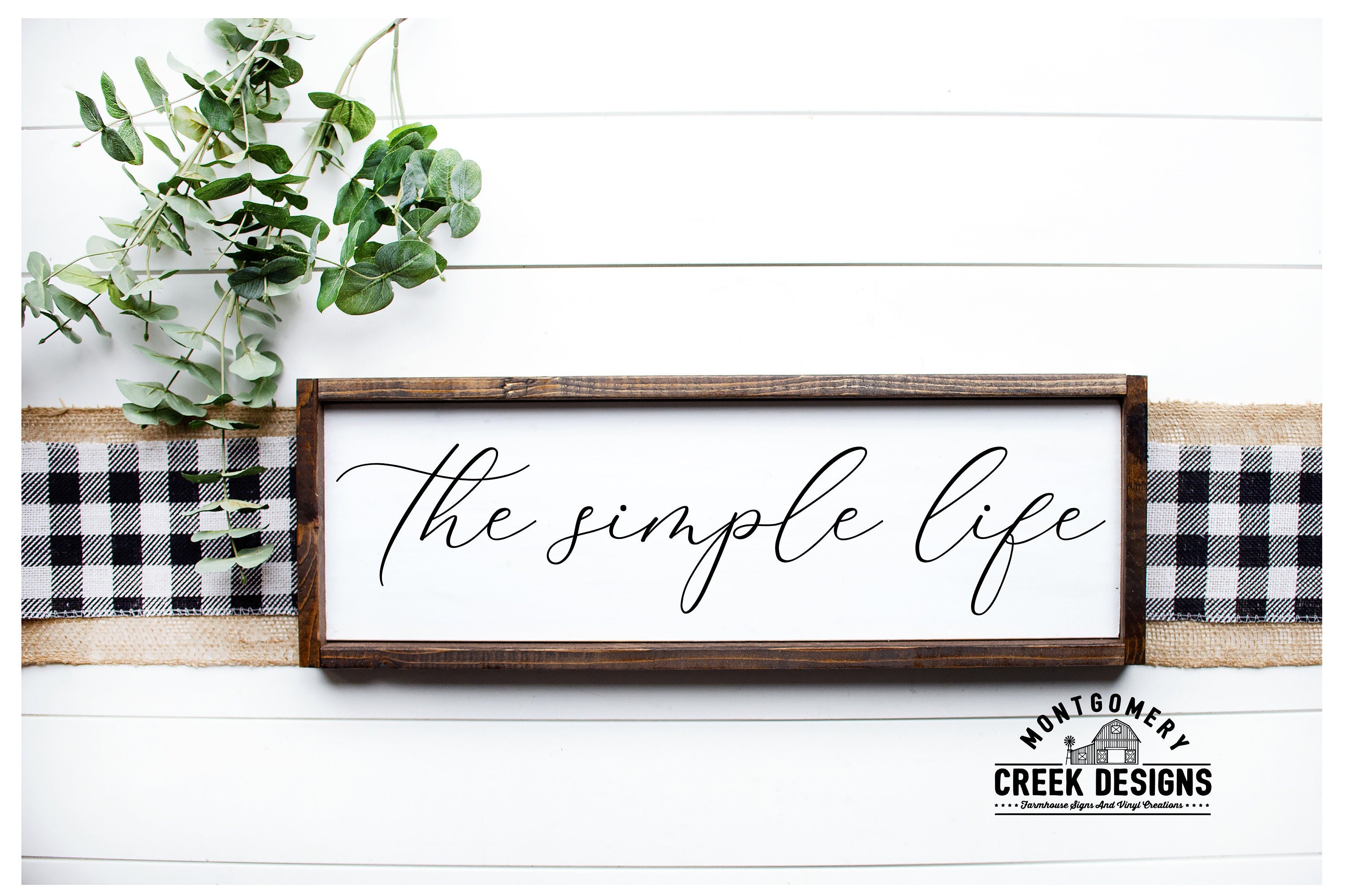 SVG Cut Files the Simple Life SVG Farmhouse Sign SVG | Etsy