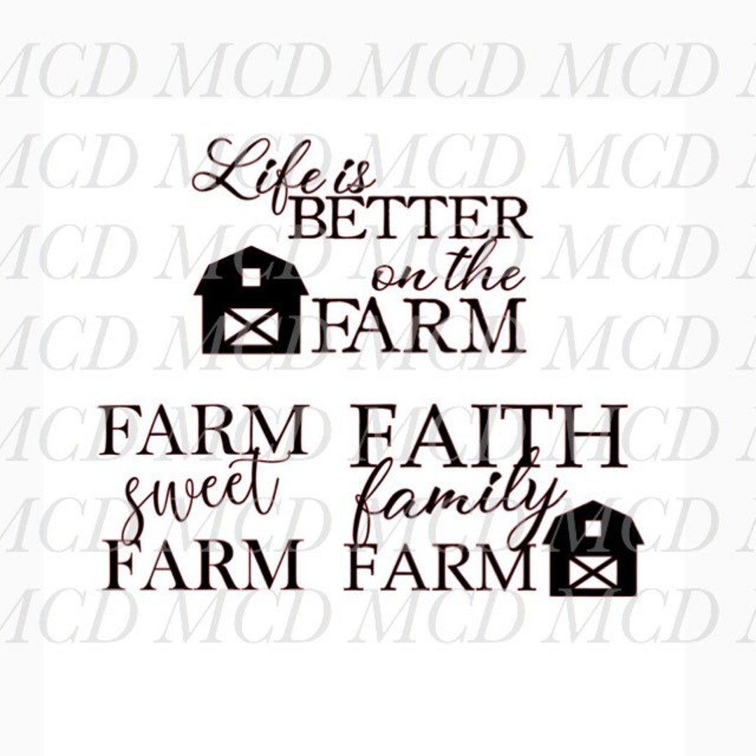 SVG Files Farm Svg Farmhouse Svg Farm Sweet Farm Svg Life - Etsy