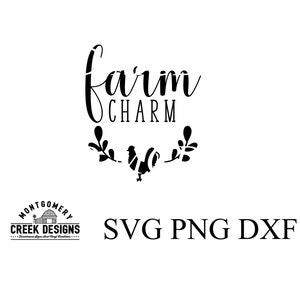 SVG Files, Farm Charm Svg, Farmhouse Svg, Farmhouse Sign Svg, Round ...