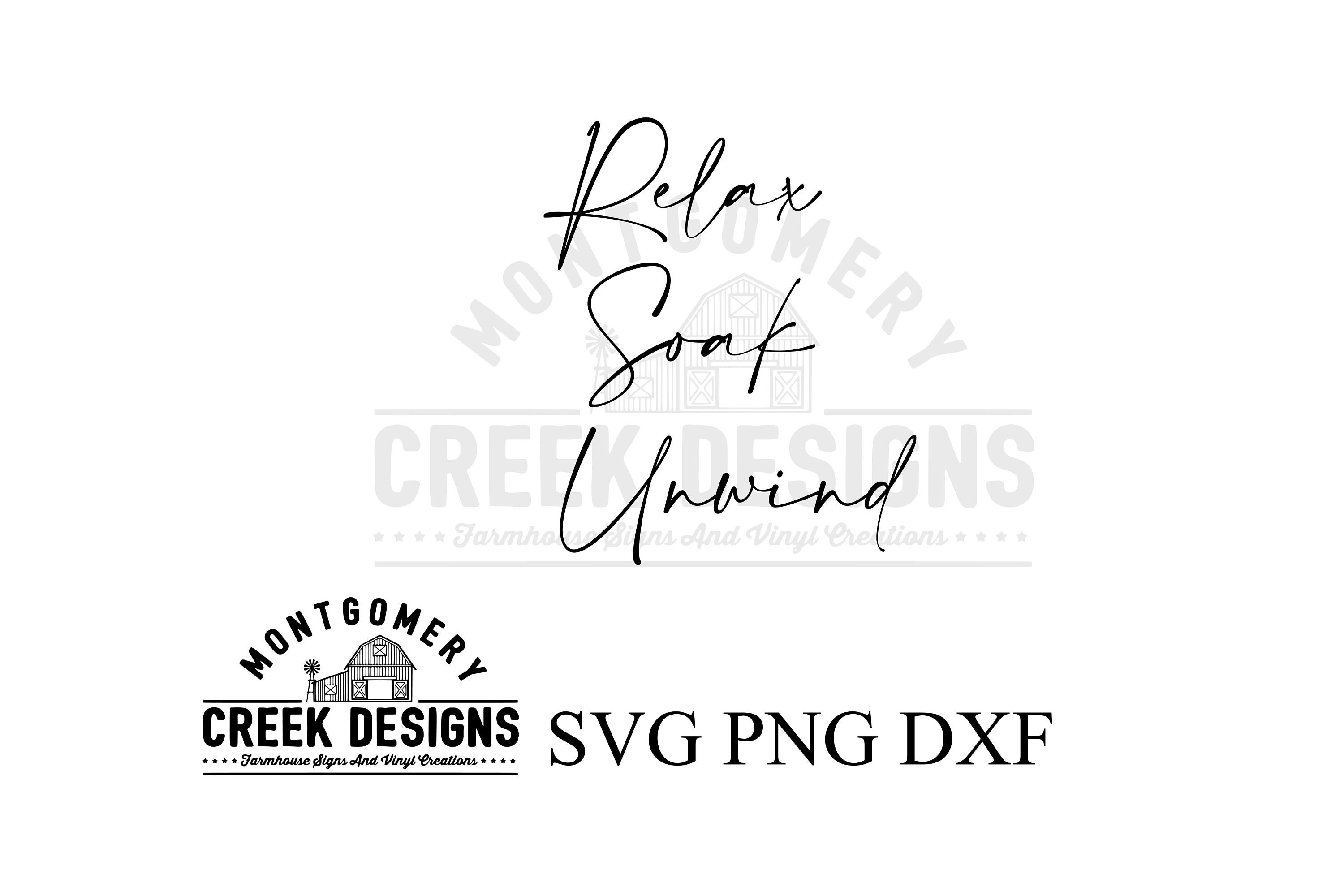 Bathroom SVG Relax Soak Unwind SVG Relax Svg Spa SVG | Etsy