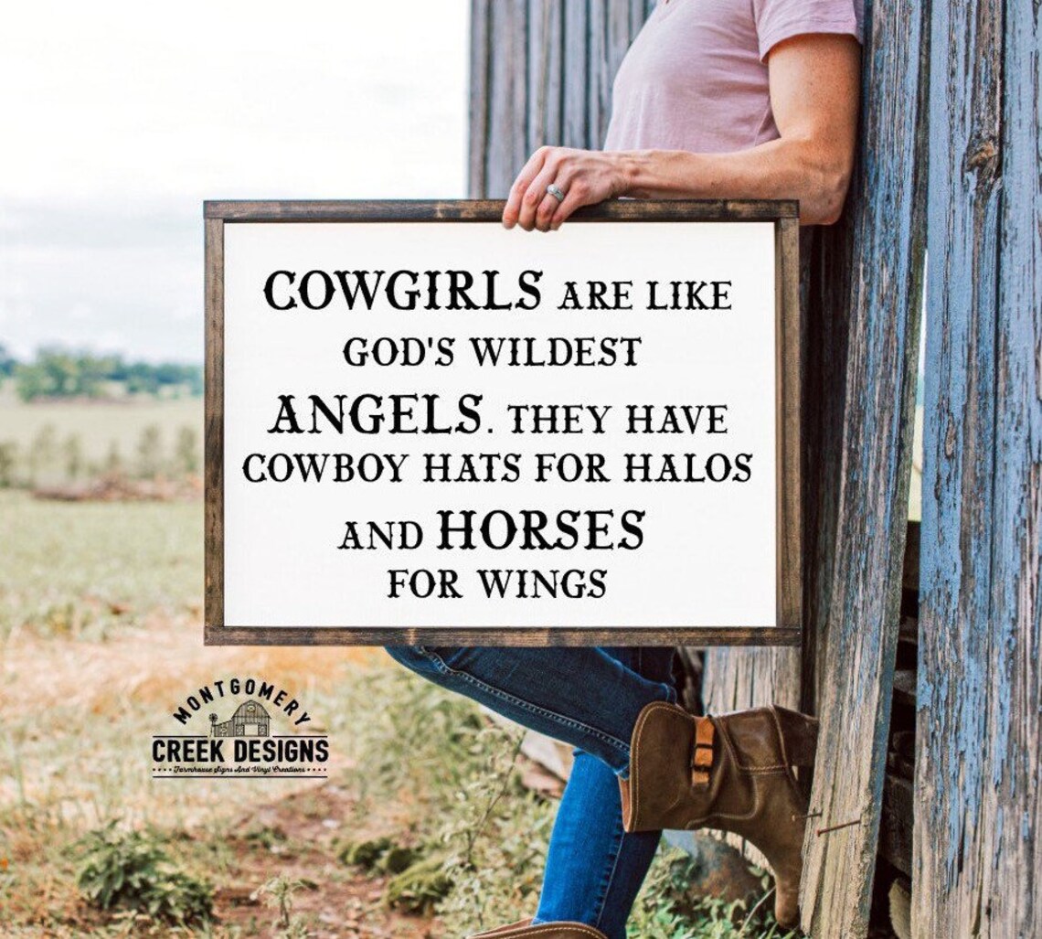 Cowgirl SVG Western Sign Svg Cut Files for Cricut and | Etsy