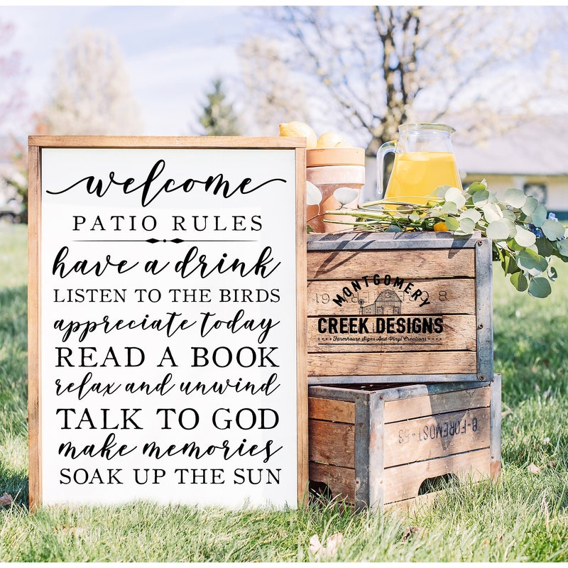 Patio Stencil - Etsy