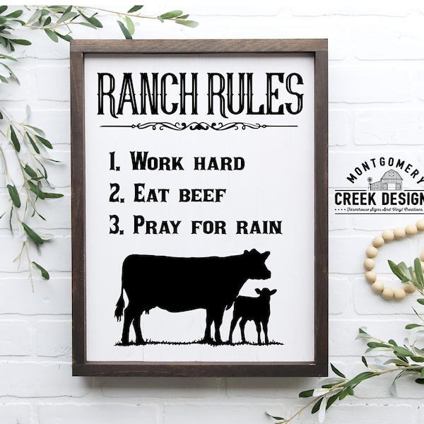 Ranch Life Signs Svg - Etsy