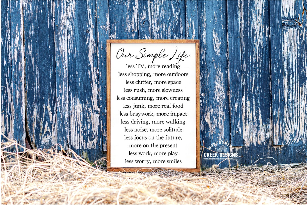 Our Simple Life Svg, Homestead Svg, Farm Svg, Nature Svg, Cut File for ...