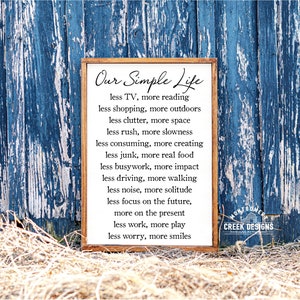 Our Simple Life Svg, Homestead Svg, Farm Svg, Nature Svg, Cut File for ...