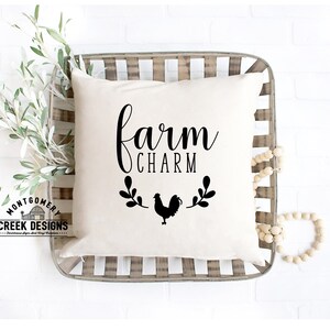 SVG Files, Farm Charm Svg, Farmhouse Svg, Farmhouse Sign Svg, Round ...