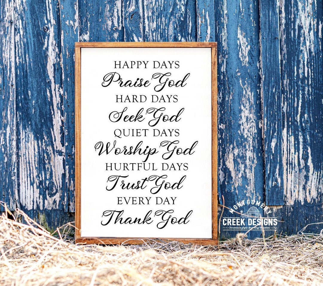 Praise God SVG, Christian Svg, Wood Sign Svgs, - Etsy