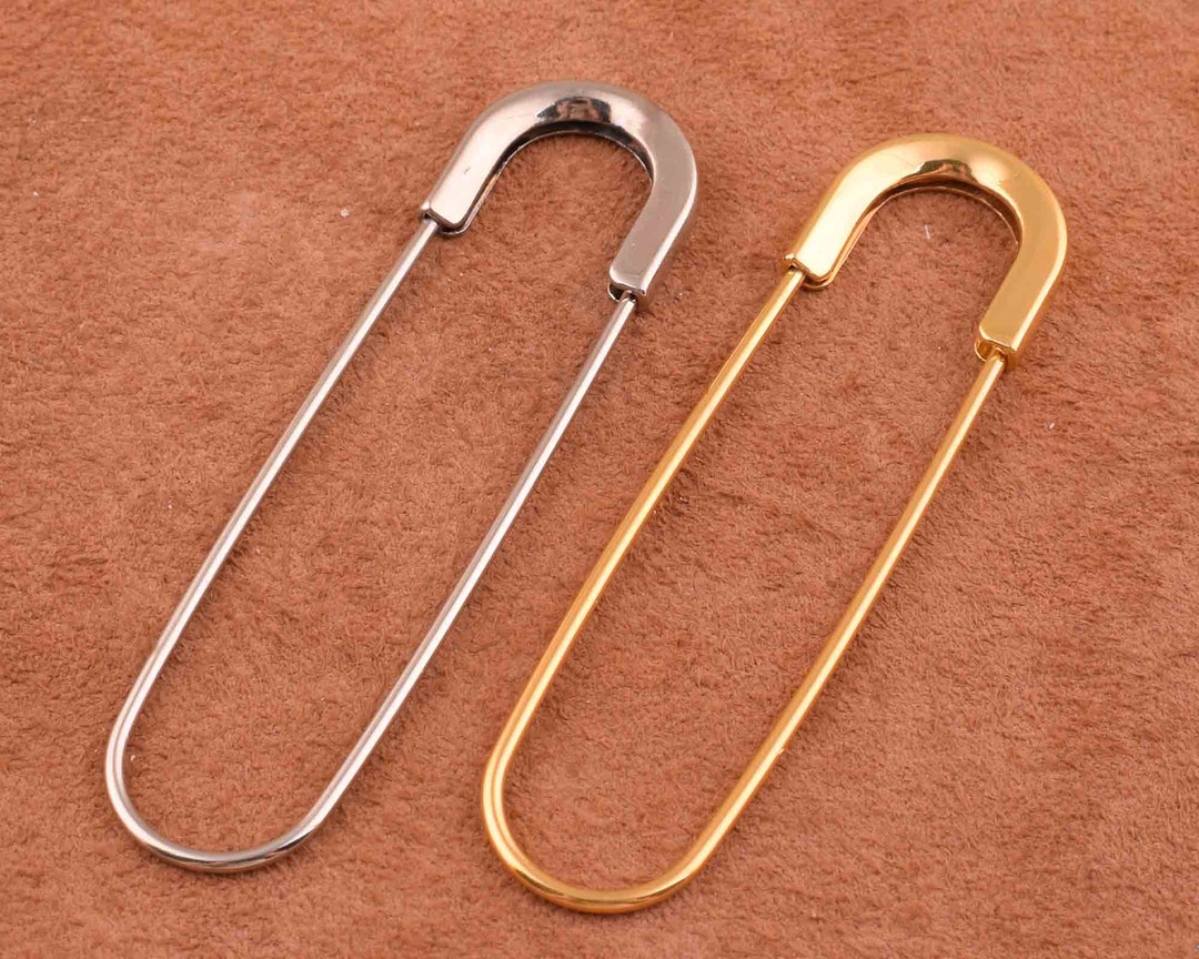 Metal Safety Pins Pear Pins 80*22mm Safety Pins Stitch Markers Sewing ...