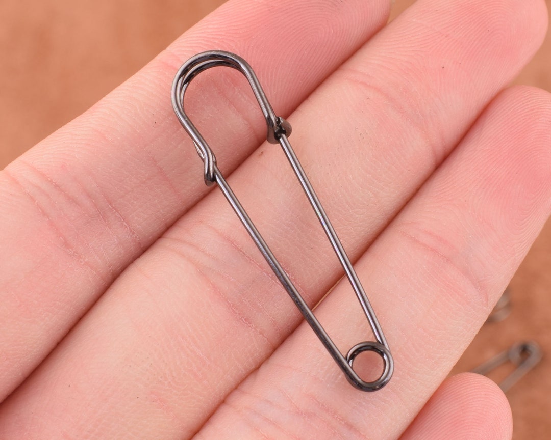 Metal Safety Pin Laundry Pins-steampunk Pendant Iron Pin 37*10mm ...