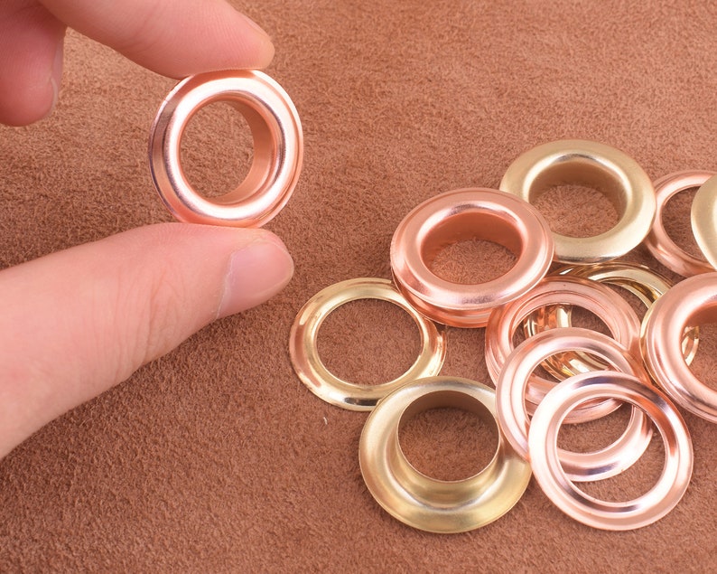 50pc Gold/rose Gold Eyelets With Gasket 13mm Grommet Eyelets - Etsy