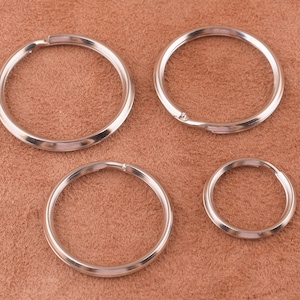 Four Kinds of Size Key Rings,27/25/23/16mm Key Fob Ring Metal 1 Inch ...