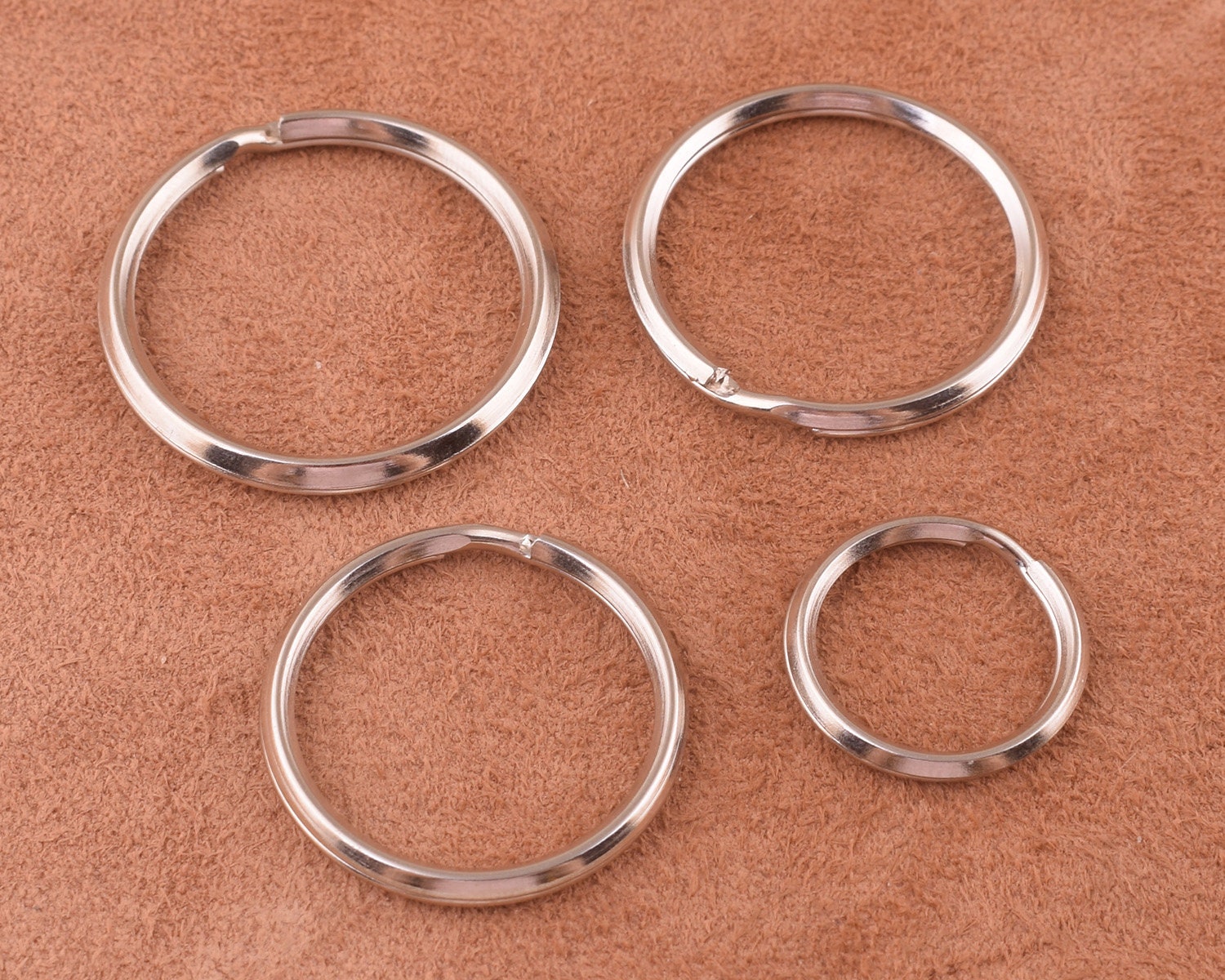 Four Kinds of Size Key Rings27/25/23/16mm Key Fob Ring Metal - Etsy